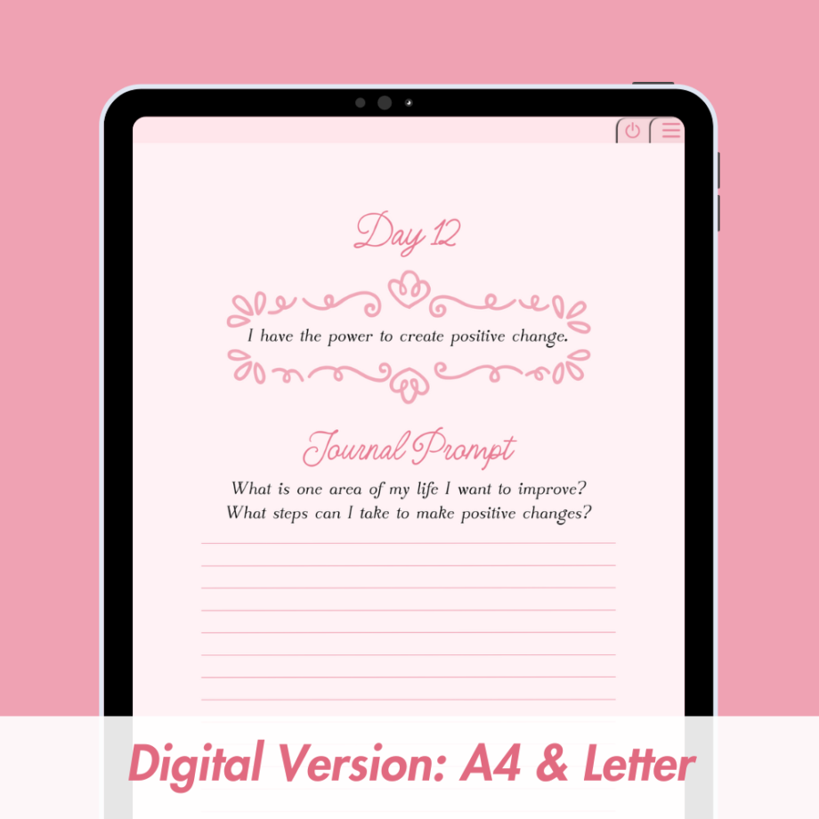 30-Day Daily Affirmations & Prompts Journal - DIYHomeprintables