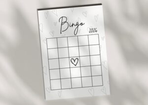 Aesthetic Free Printable 2026 Vision Board Bingo Cards