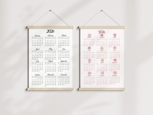 Free Aesthetic 2026 Printable Calendars (That Actually Look Cute)